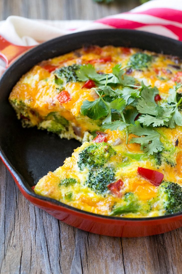 Easy Garden Veggie Frittata Recipe | Healthy Fitness Meals