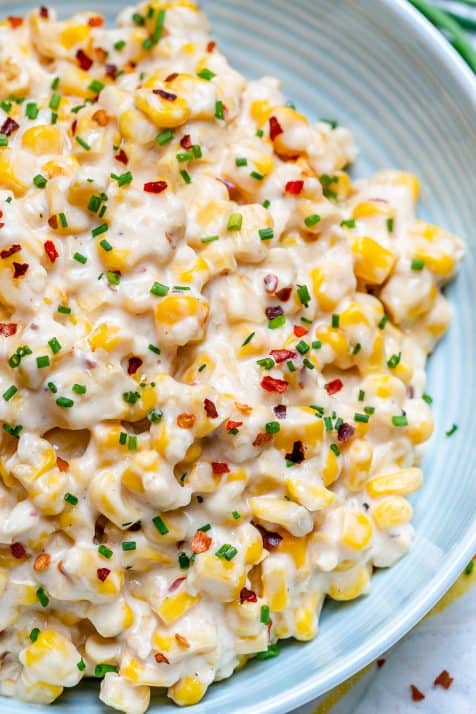 One Pot Cheesy Creamed Corn Recipe - Healthy Fitness Meals