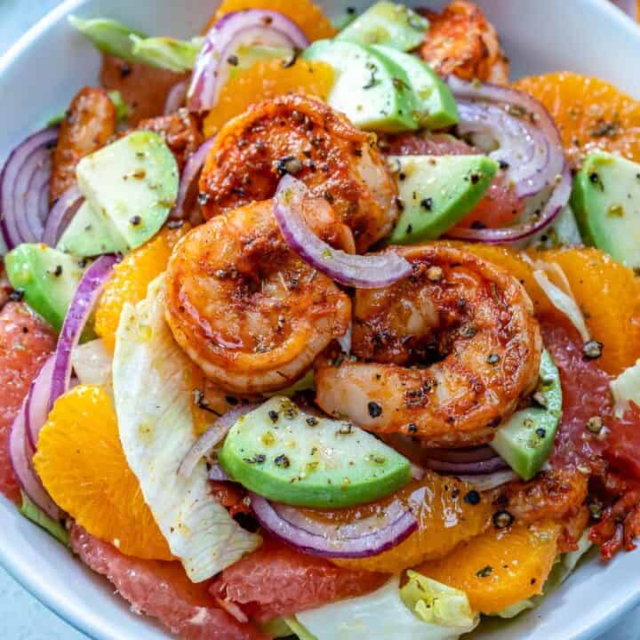 Citrus Cajun Shrimp Salad | Healthy Fitness Meals