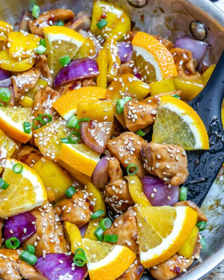 Easy Orange Chicken Stir Fry Recipe | Healthy Fitness Meals
