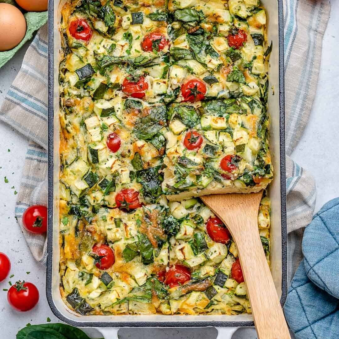 Crustless Vegetable Quiche Recipe | Healthy Fitness Meals