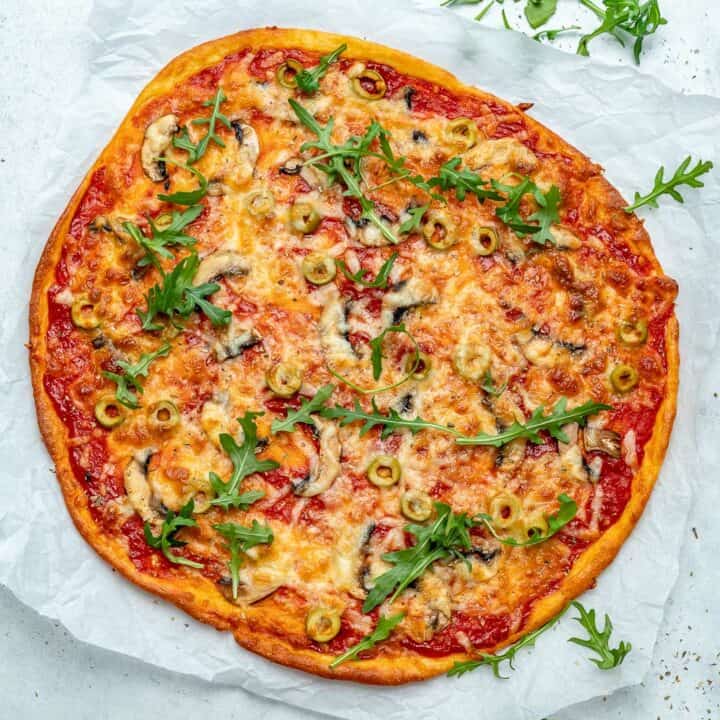 4-Ingredients Low Carb Pizza Crust | Healthy Fitness Meals