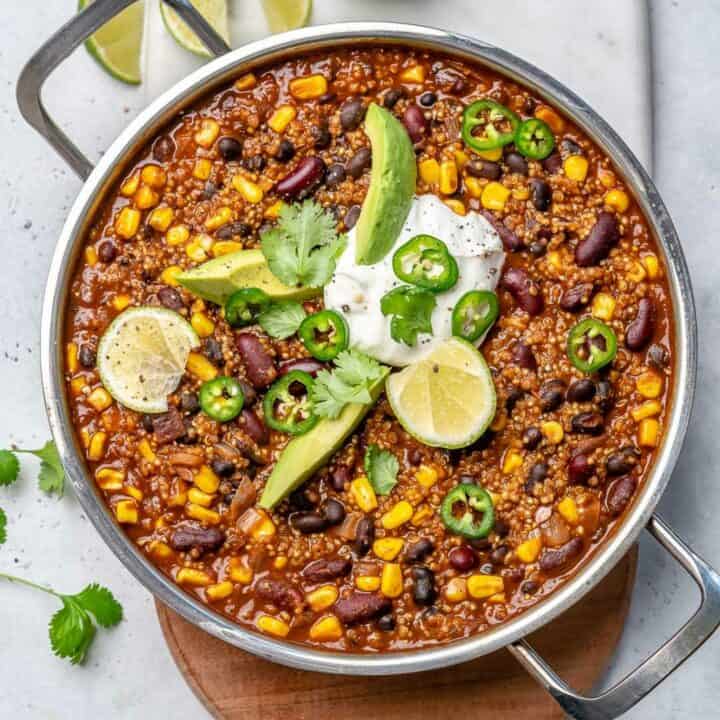Easy Vegetarian Chili | Healthy Fitness Meals