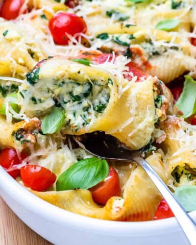 Spinach and Ricotta Stuffed Pasta Recipe | Healthy Fitness Meals