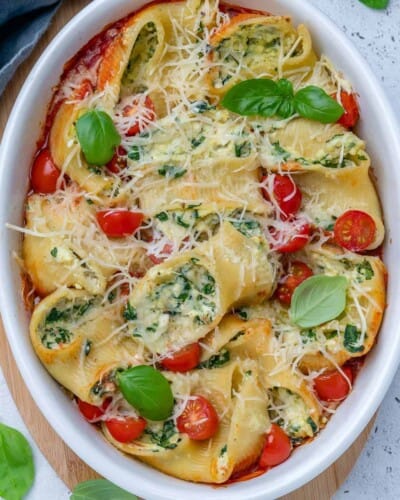 Spinach and Ricotta Stuffed Pasta Recipe | Healthy Fitness Meals