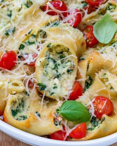 Spinach and Ricotta Stuffed Pasta Recipe | Healthy Fitness Meals