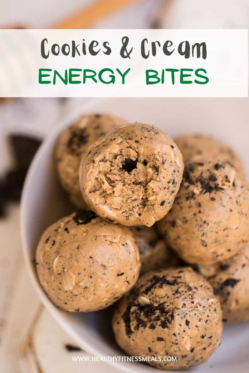 Cookies and Cream Energy Bites