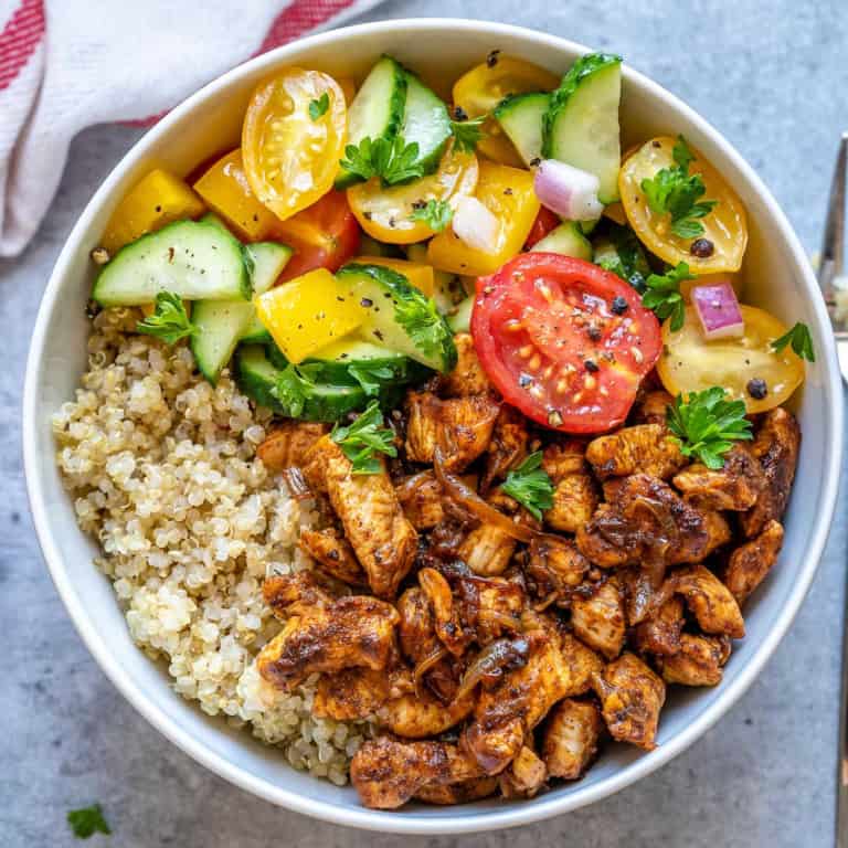 Chicken Shawarma Bowls | Healthy Fitness Meals