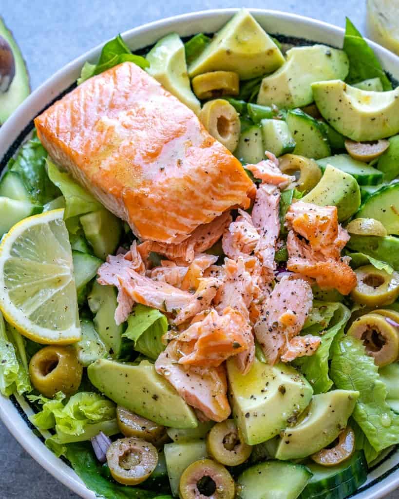 Easy Salmon Avocado Salad | Healthy Fitness Meals