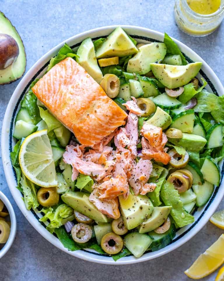 Easy Salmon Avocado Salad | Healthy Fitness Meals