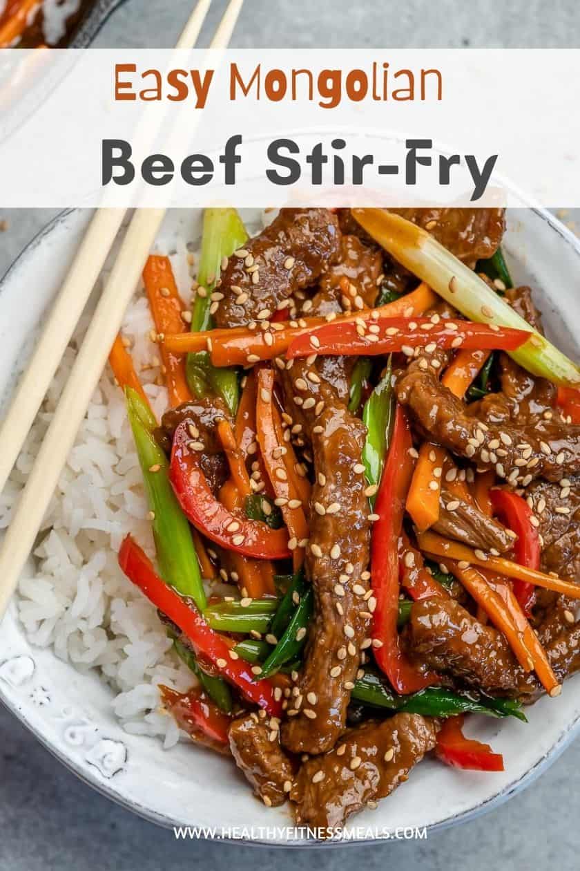 15 Minutes Mongolian Beef Stir Fry - Healthy Fitness Meals