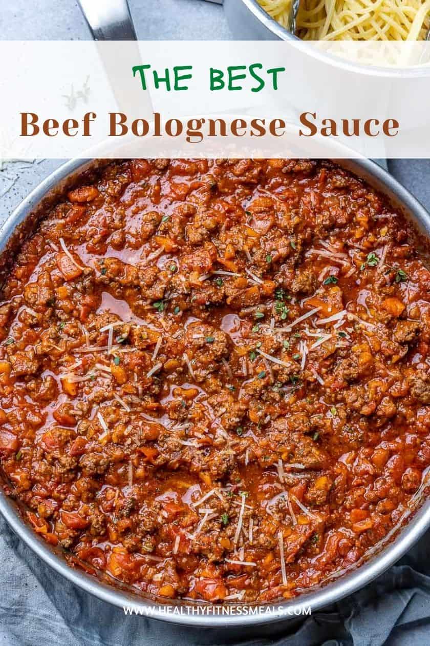 The BEST Beef Bolognese Sauce Recipe | Healthy Fitness Meals
