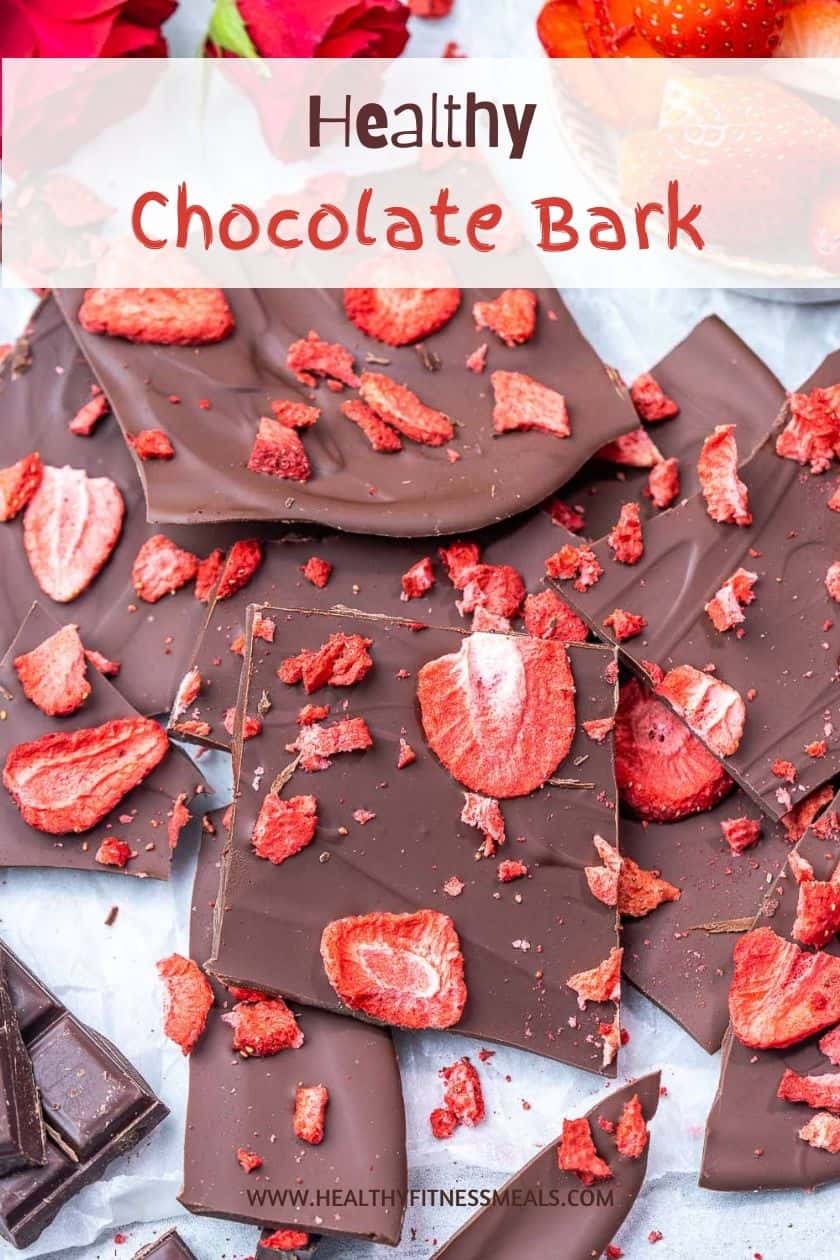 2-Ingredient Healthy Chocolate Bark - Healthy Fitness Meals