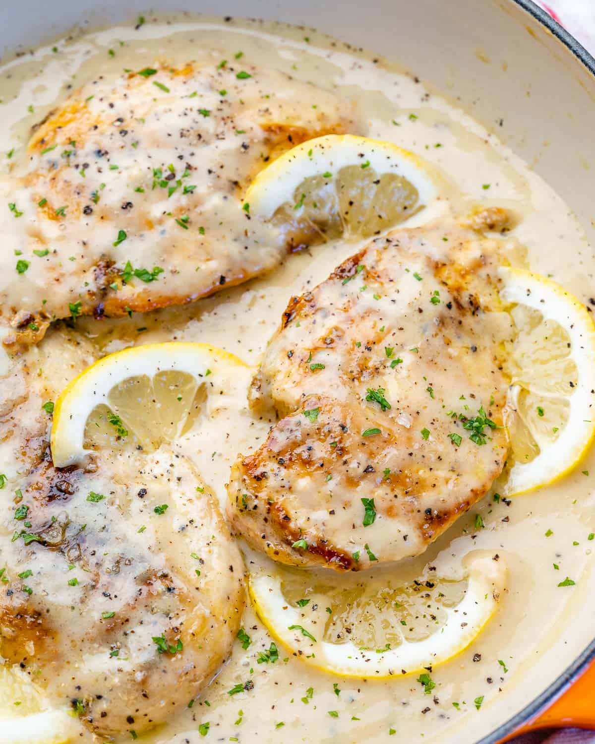 Creamy Lemon Pepper Chicken - Healthy Fitness Meals
