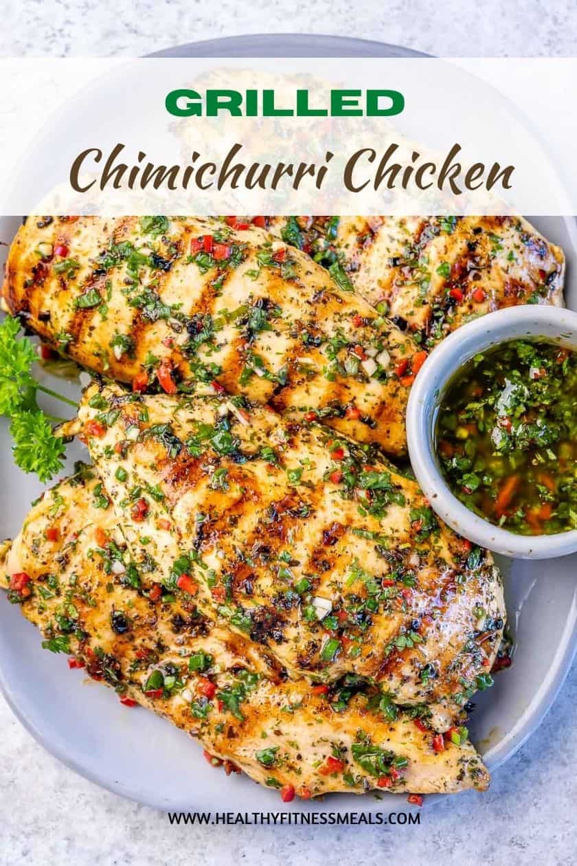 Grilled Chimichurri Chicken Breast - Healthy Fitness Meals