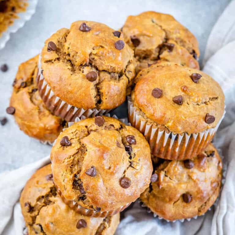 Flourless Peanut Butter Banana Muffins - Healthy Fitness Meals