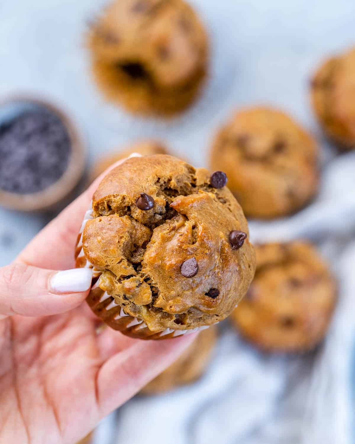 Flourless Peanut Butter Banana Muffins - Healthy Fitness Meals