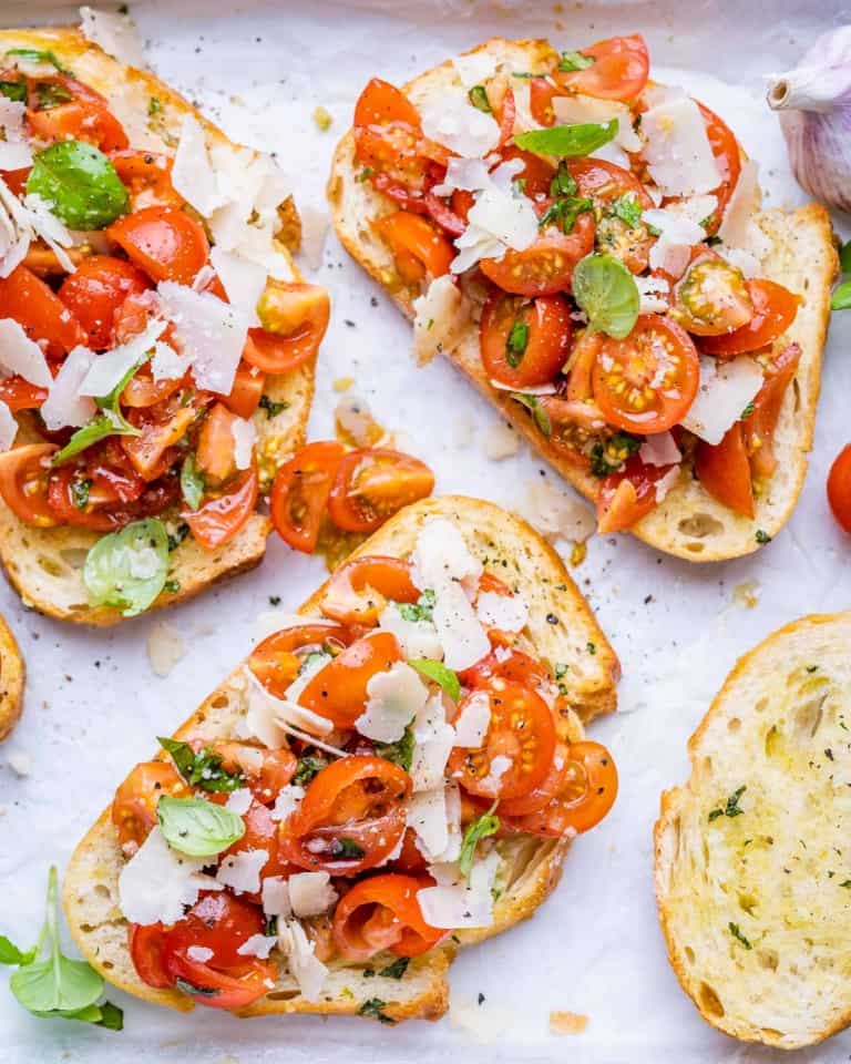 Garlic Tomato Bruschetta Bread {So Good} - Healthy Fitness Meals