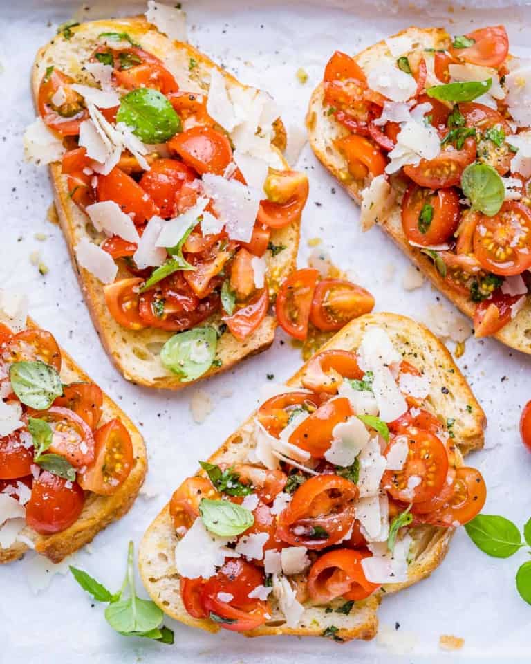 Garlic Tomato Bruschetta Bread {So Good} - Healthy Fitness Meals