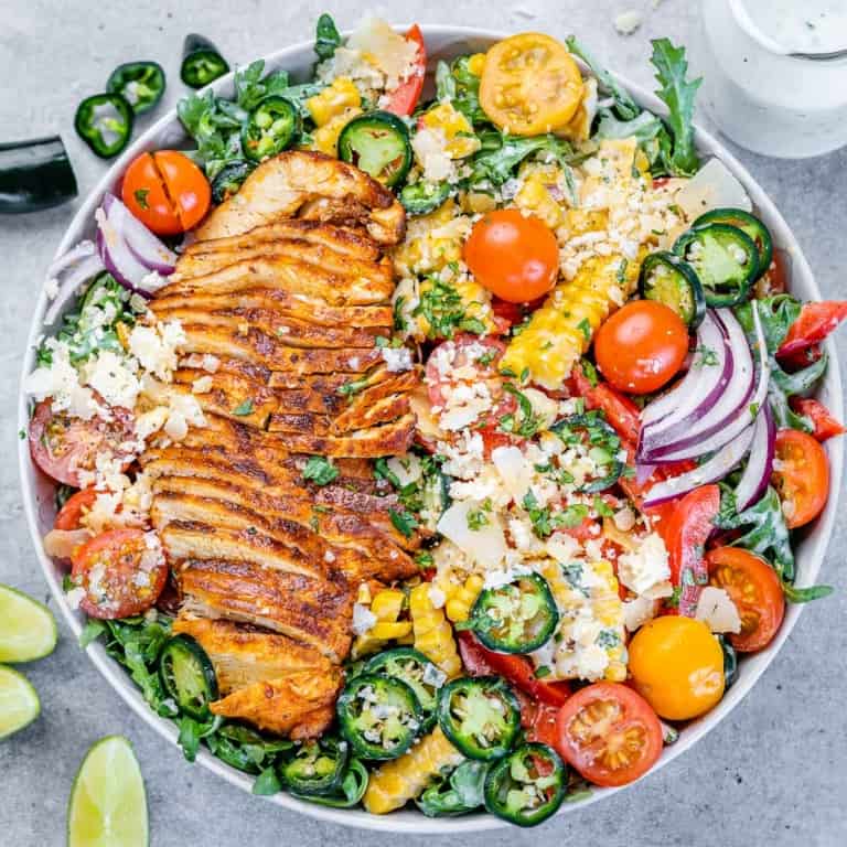 Healthy Chicken Arugula Salad - Healthy Fitness Meals
