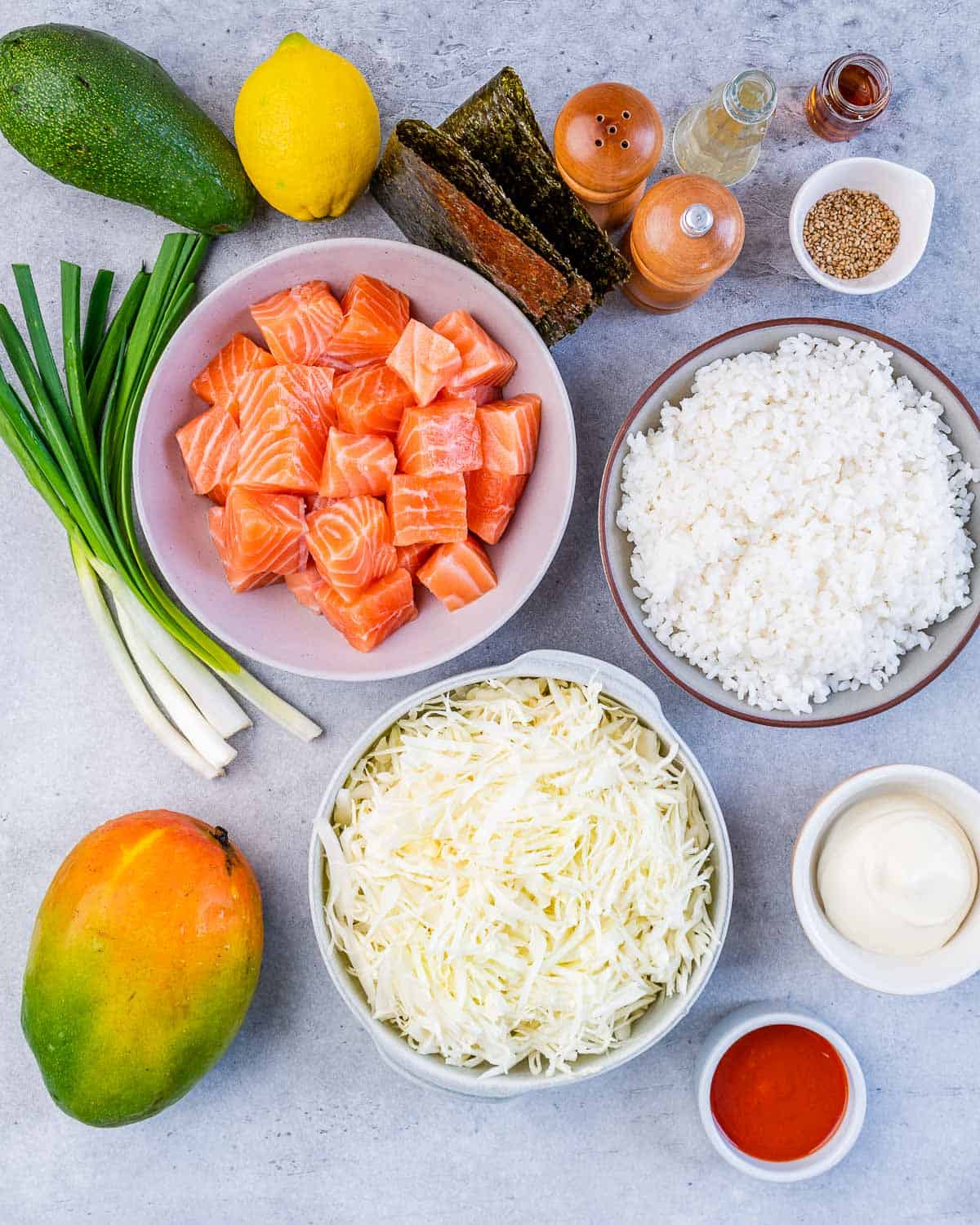 Spicy salmon Maki Bowl - Healthy Fitness Meals