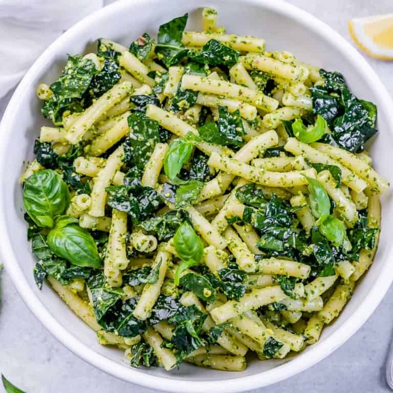 Simple Pesto Pasta - Healthy Fitness Meals