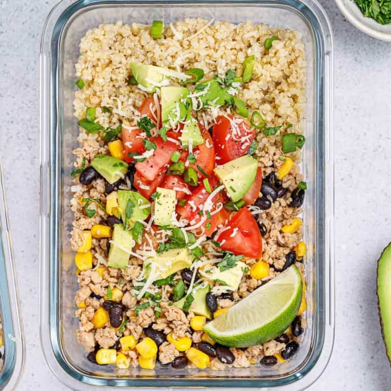 Chicken Taco Meal Prep Bowl - Healthy Fitness Meals