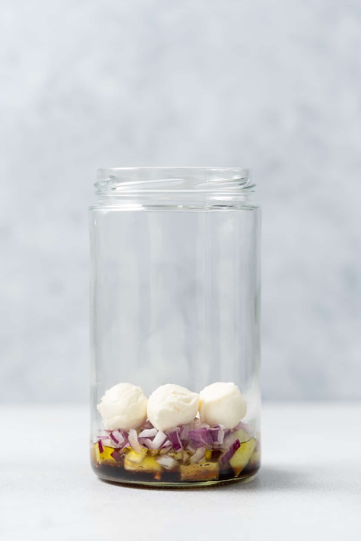 Vegetarian Italian Pasta Salad Jar - Healthy Fitness Meals