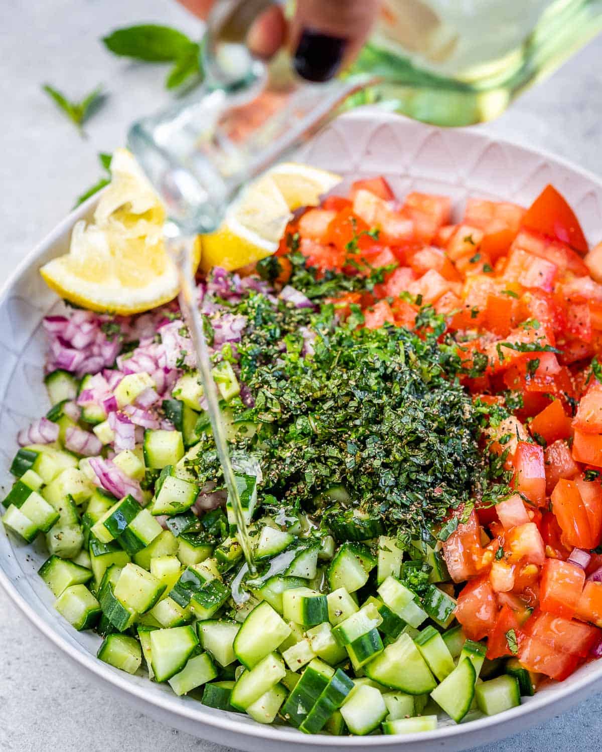 Simple Persian Shirazi Salad - Healthy Fitness Meals