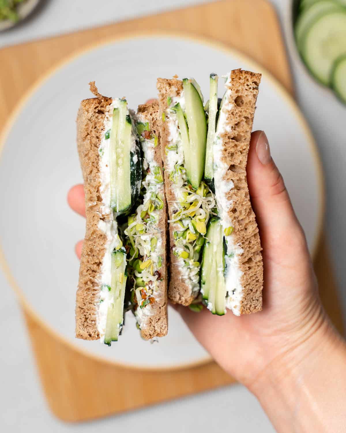 Healthy Cucumber Sandwich - Healthy Fitness Meals