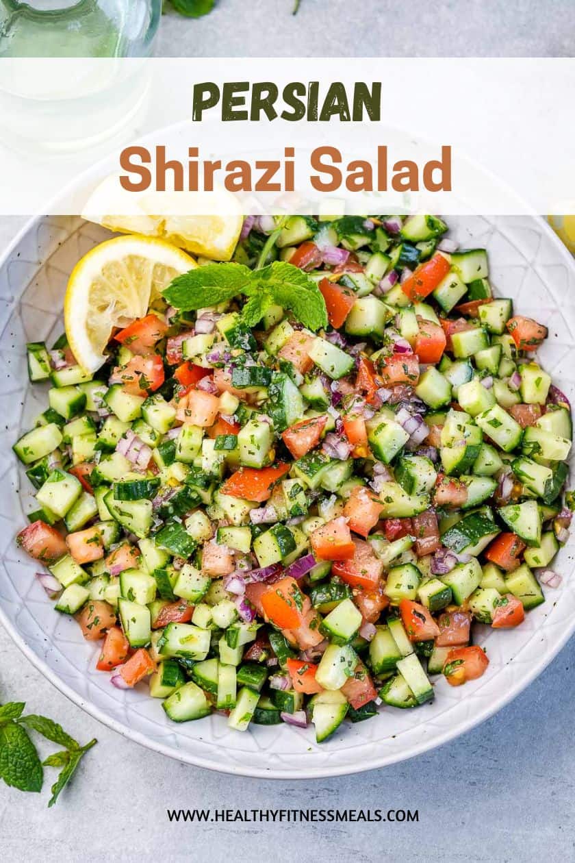 Simple Persian Shirazi Salad - Healthy Fitness Meals