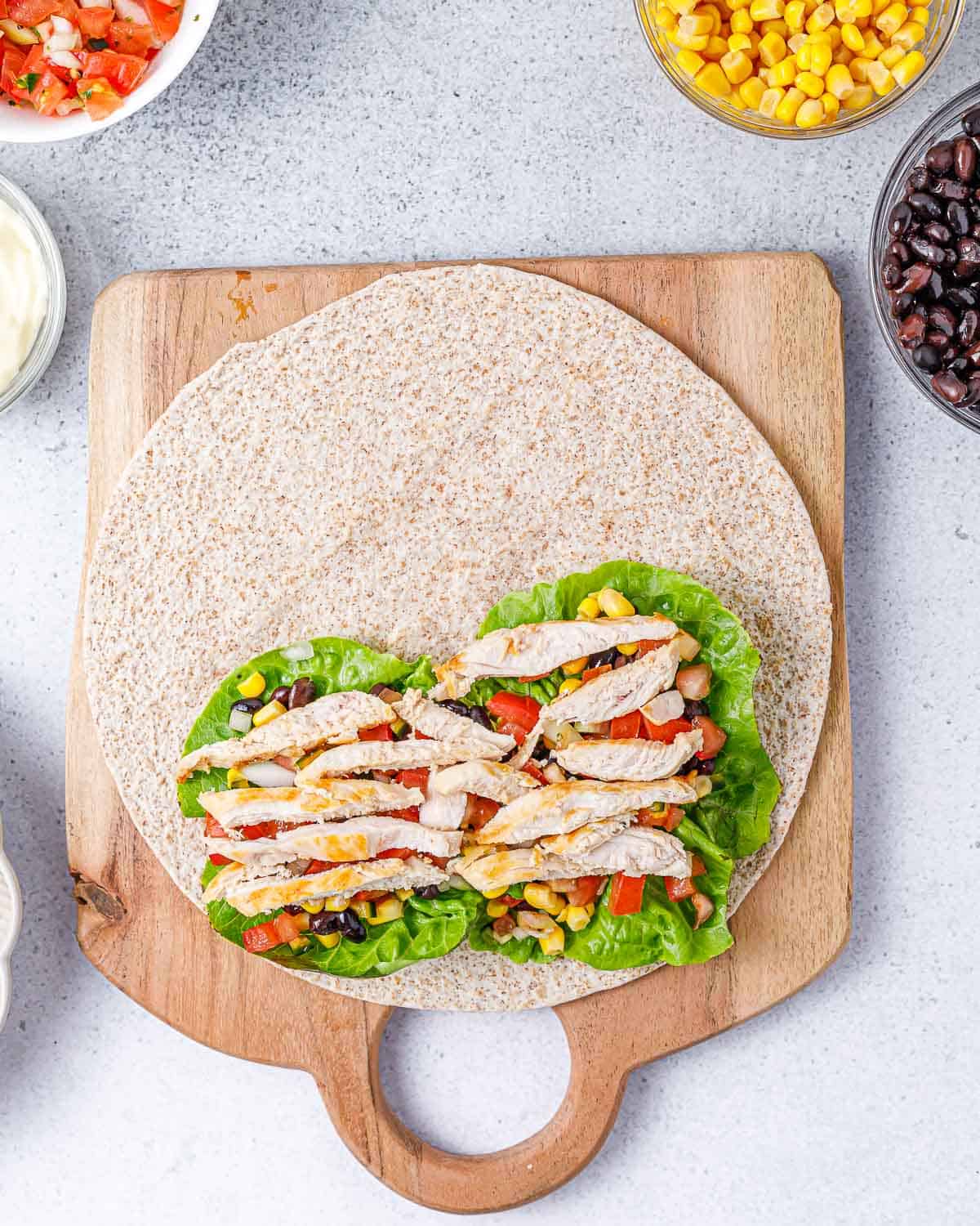 Southwest Chicken Wrap - Healthy Fitness Meals