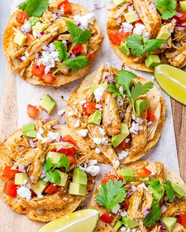 Chicken Tostadas - Healthy Fitness Meals