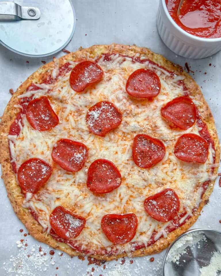 High Protein Cottage Cheese Pizza Crust - Healthy Fitness Meals