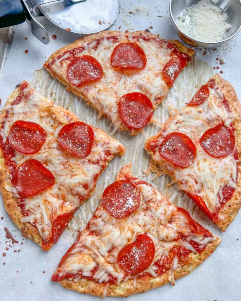 High Protein Cottage Cheese Pizza Crust - Healthy Fitness Meals