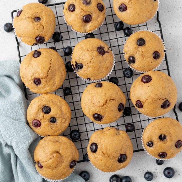 Cottage Cheese Blueberry Muffins - Healthy Fitness Meals