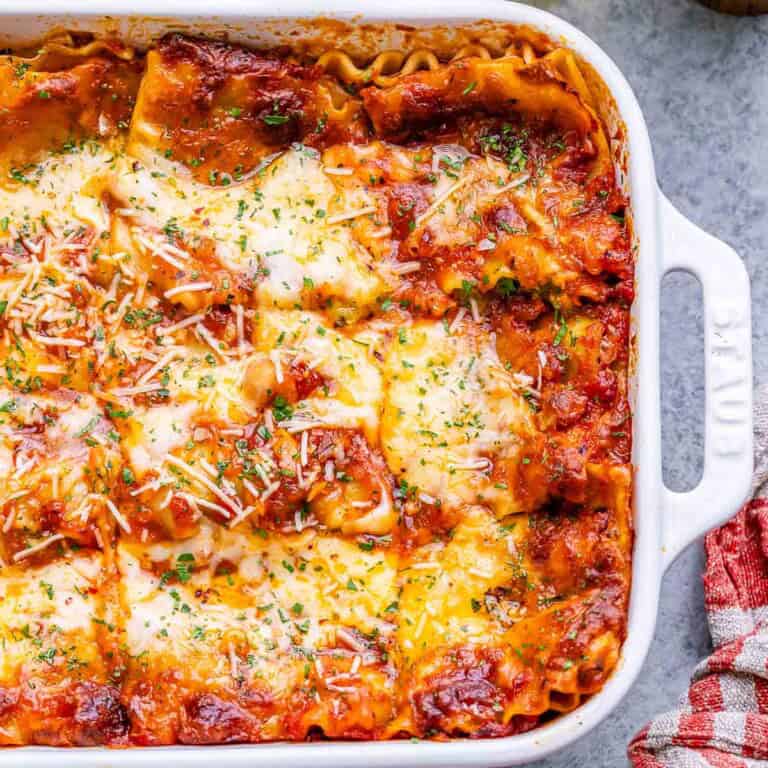 Cottage Cheese Lasagna (High-Protein & Vegetarian) - Healthy Fitness Meals