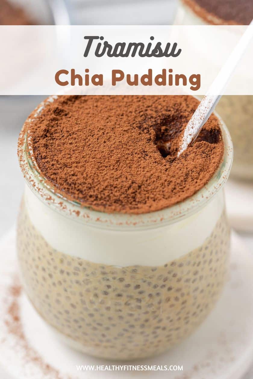 High Protein Tiramisu Chia Pudding - Healthy Fitness Meals